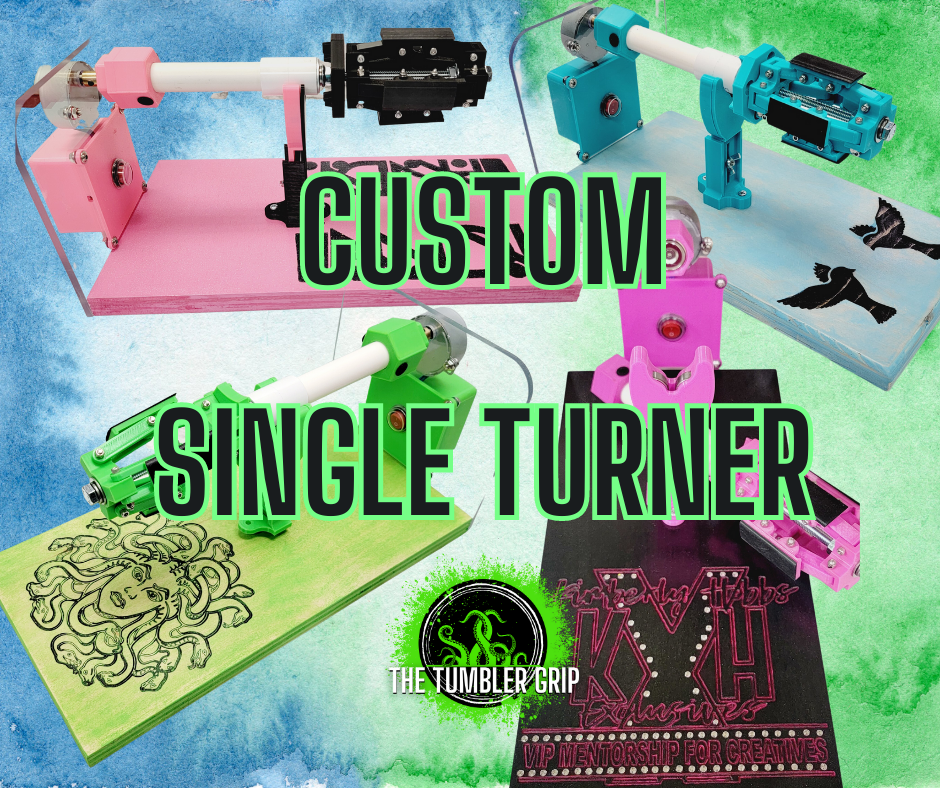 Custom Express Yourself Single Turner (No Tumbler Grips Included, Pict – The Tumbler Grip
